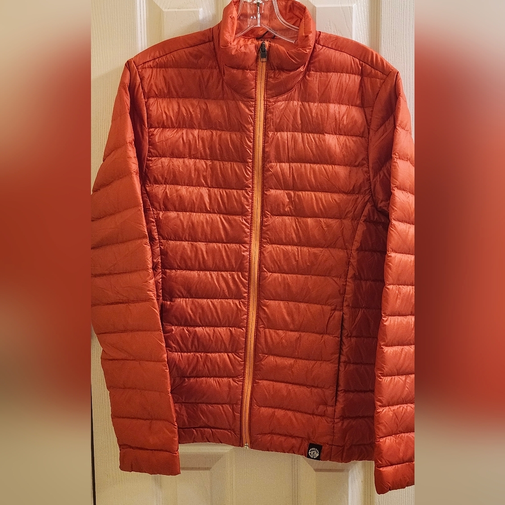 Rei Co Op Down Puffer Men Jacket. Orange Quilted Size… - Gem